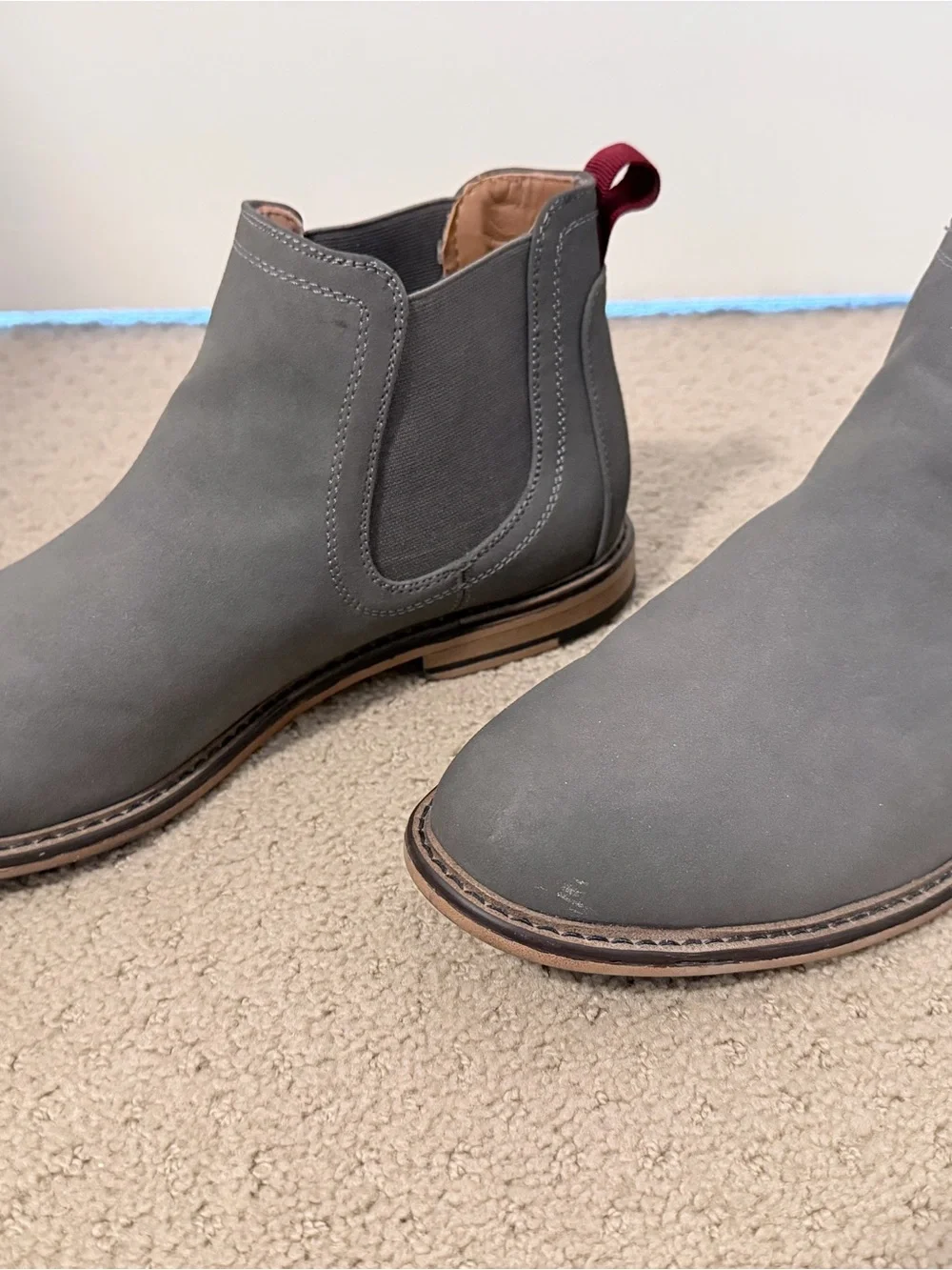 Steve Madden | Shoes | Steve Madden Gray And Brown Chelsea Boots With ...
